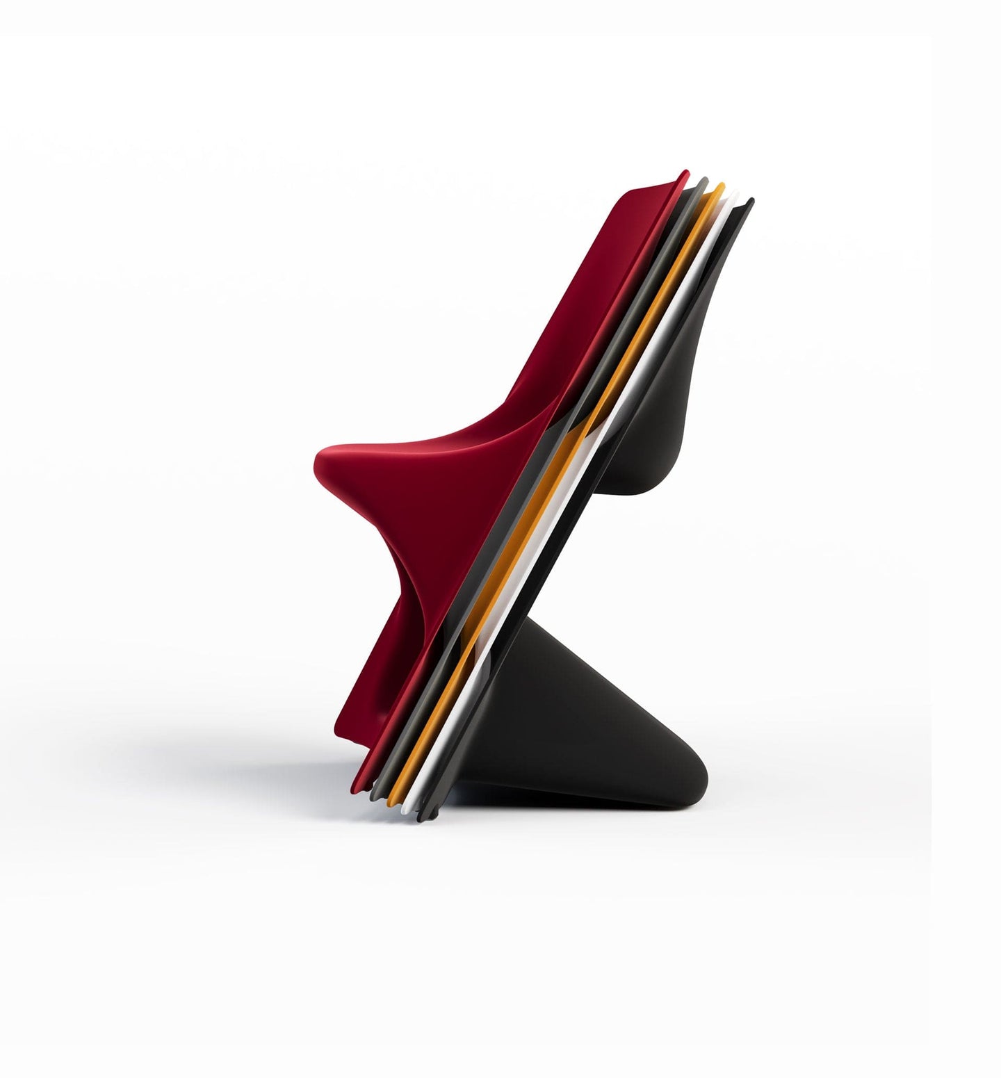 100% Recycled Plastic Seat | SUPERCHAIR | Damiano Latini